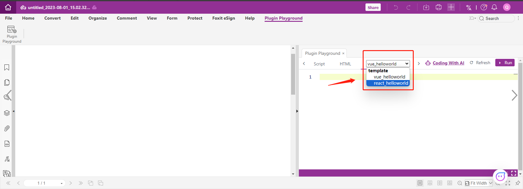 Develop A Plug In Using Codesandbox